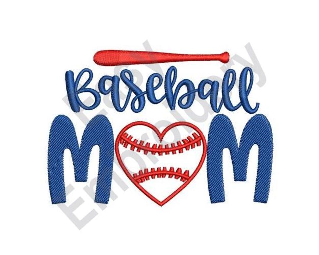 Baseball Mom - Machine Embroidery Design - Etsy