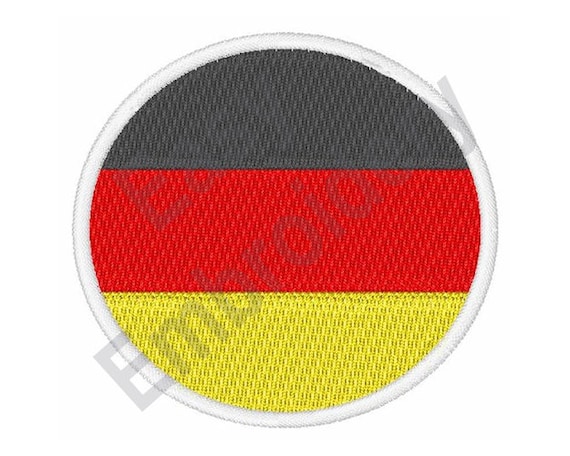 Germany Flag Machine Embroidery Design | Etsy