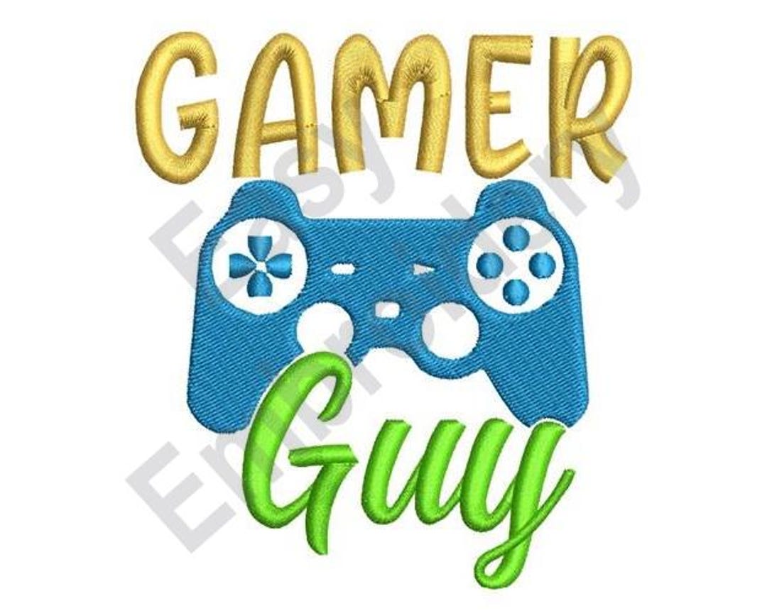 Gamer Guy - Machine Embroidery Design - Etsy