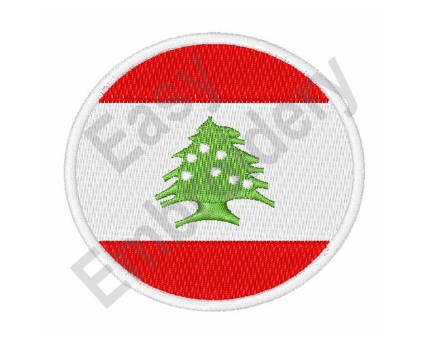 Lebanon Flag Machine Embroidery Design - Etsy