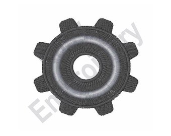 Gears Embroidery Design. Gear Cogwheel Embroidery Designs. Machine ...