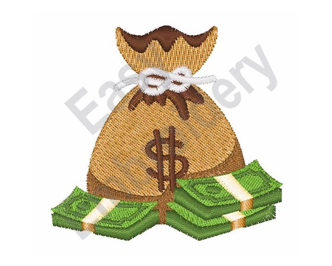 Money Bag - Machine Embroidery Design - Etsy