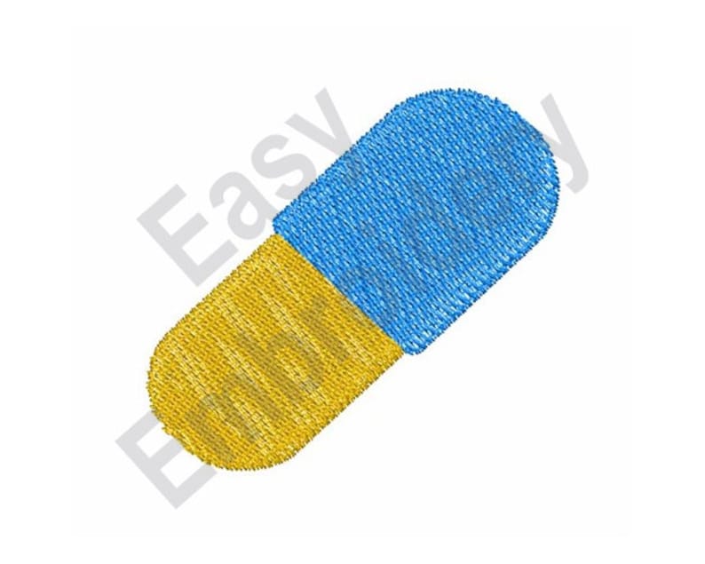 Pill Capsule - Machine Embroidery Design - Etsy