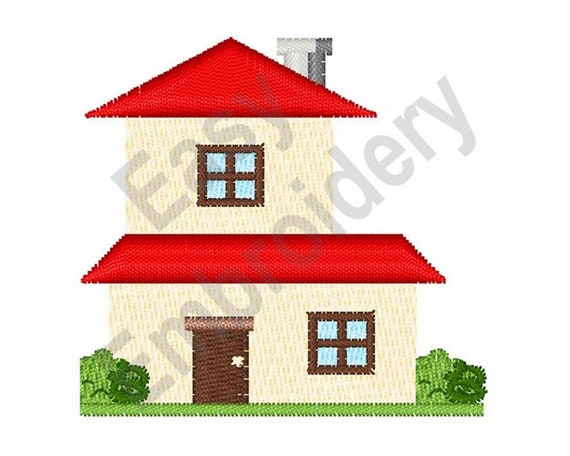 House Machine Embroidery Design - Etsy
