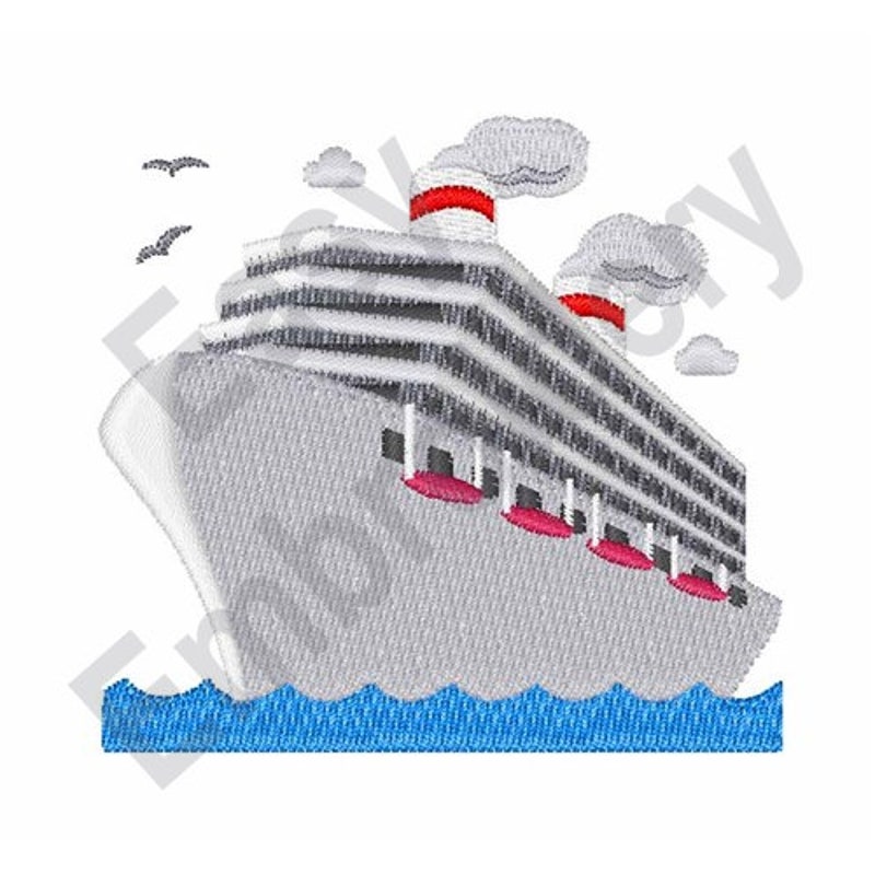 Ship Embroidery - Etsy