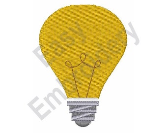 Light Bulb Machine Embroidery Design - Etsy