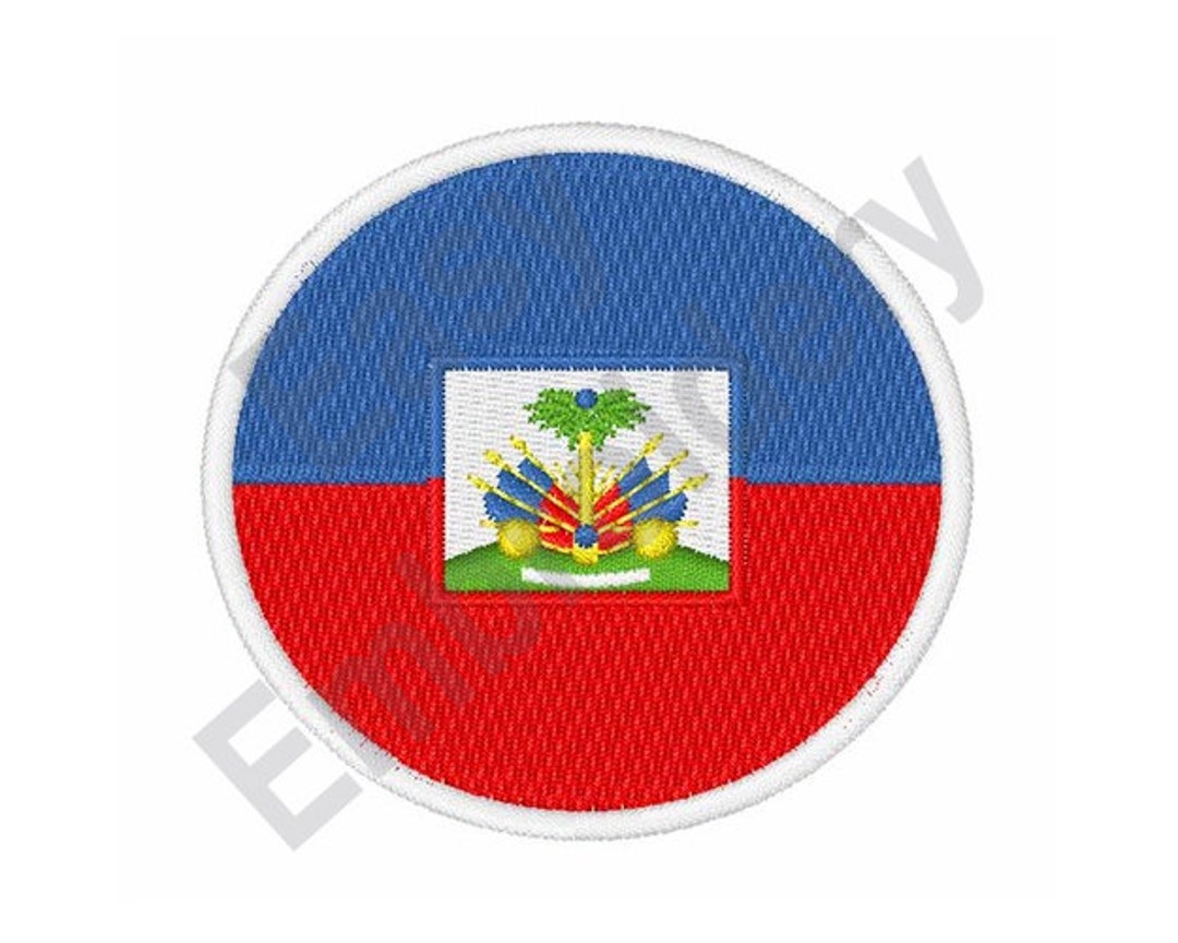 Haiti Flag - Machine Embroidery Design - Etsy