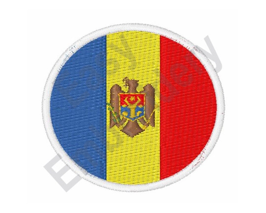 Moldova Flag Machine Embroidery Design - Etsy