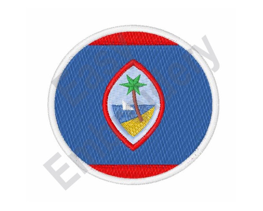 Guam Flag Machine Embroidery Design - Etsy