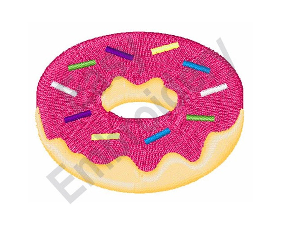 Donut- Machine Embroidery Design - Etsy