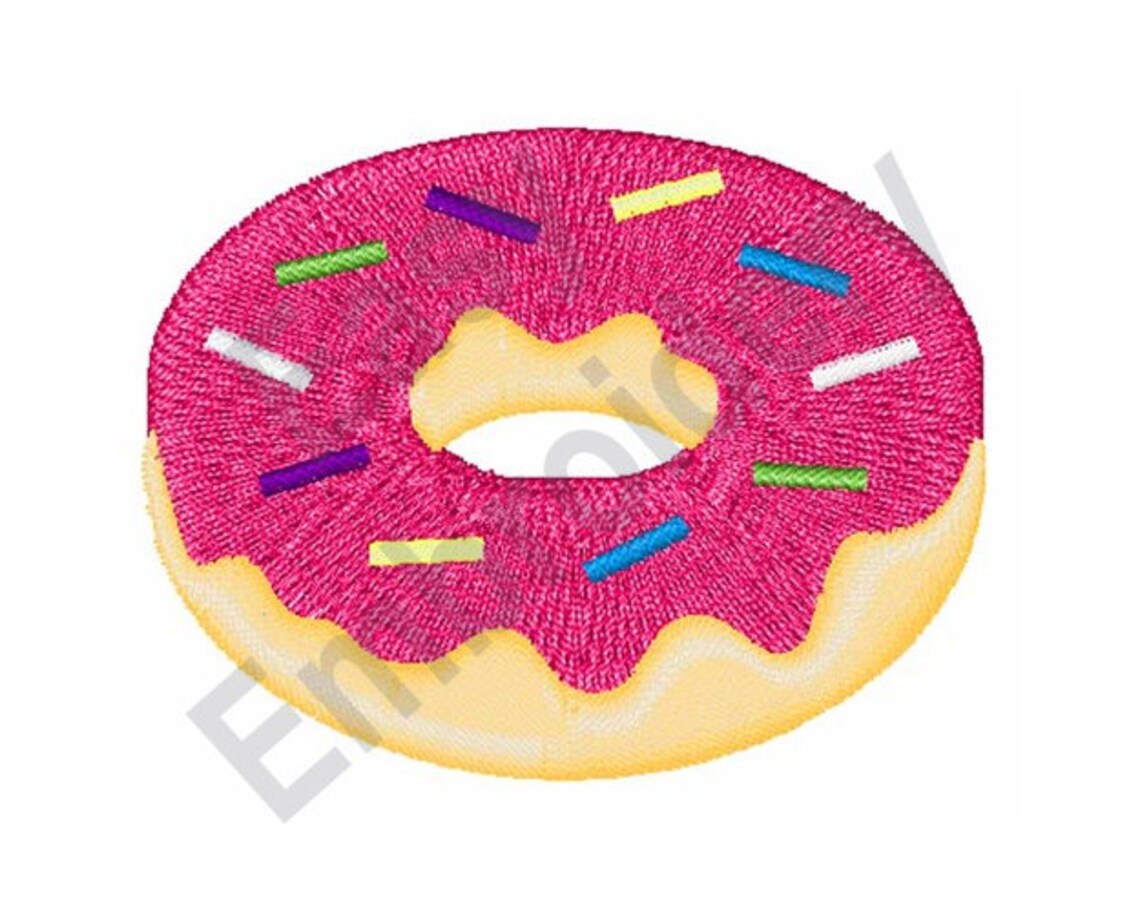 Donut- Machine Embroidery Design - Etsy