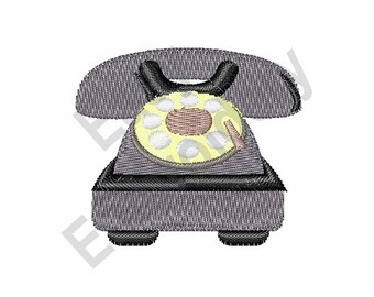 Telephone Handset Machine Embroidery Design, Embroidery Designs ...
