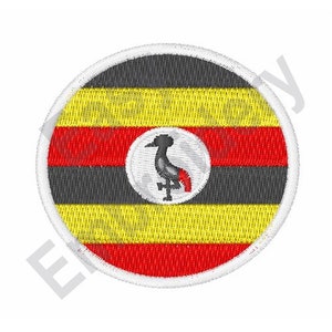 Uganda Flag - Machine Embroidery Design - Etsy