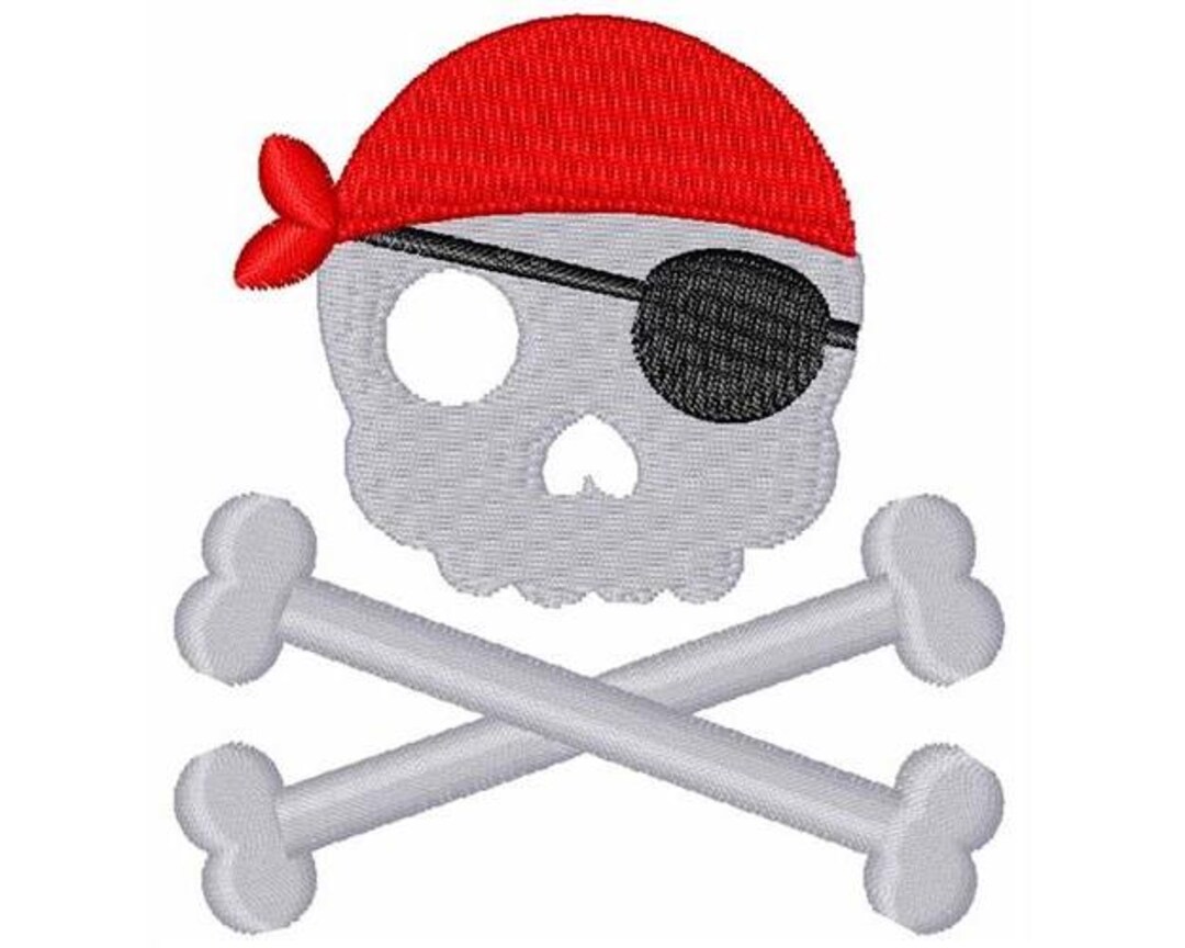 Jolly Roger Pirate - Machine Embroidery Design - Etsy