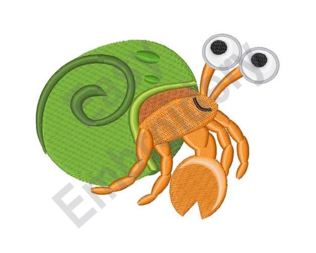 Hermit Crab - Machine Embroidery Design - Etsy