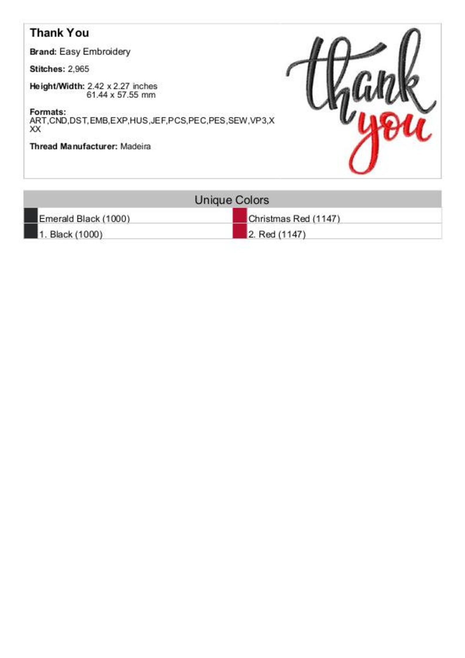 Thank You Machine Embroidery Design Thanksgiving Embroidery | Etsy