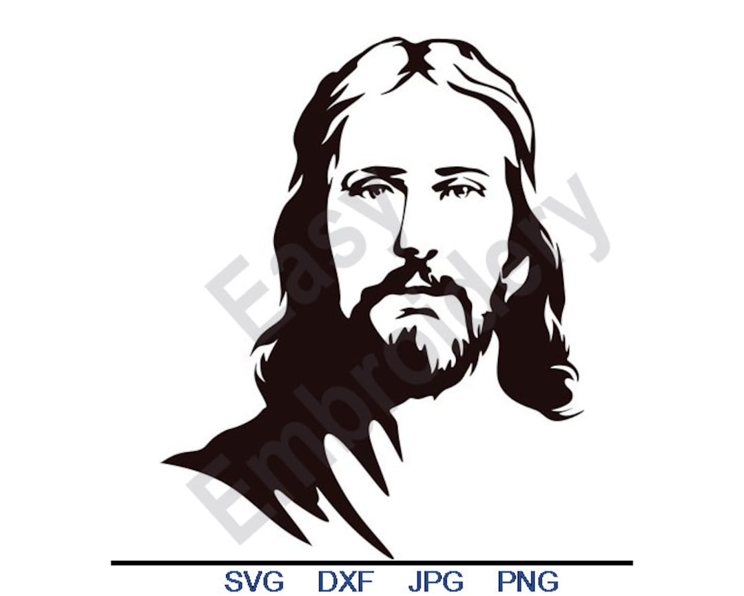Christ Jesus - Svg, Dxf, Eps, Png, Jpg, Vector Art, Clipart, Cut File ...
