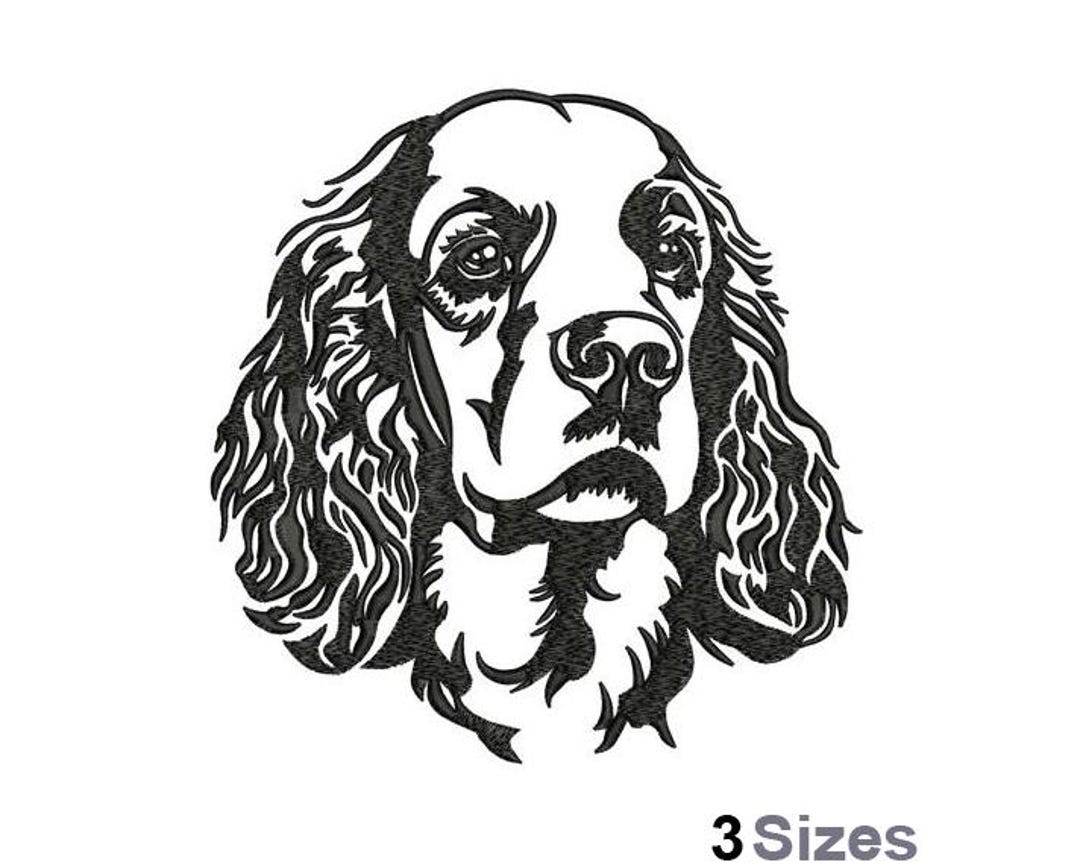 Cocker Spaniel - Machine Embroidery Design - 3 Sizes - Etsy