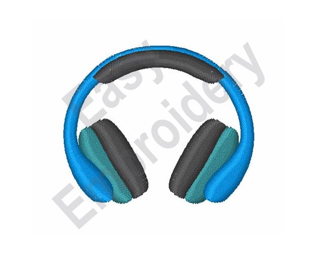 Headphones - Machine Embroidery Design - Etsy