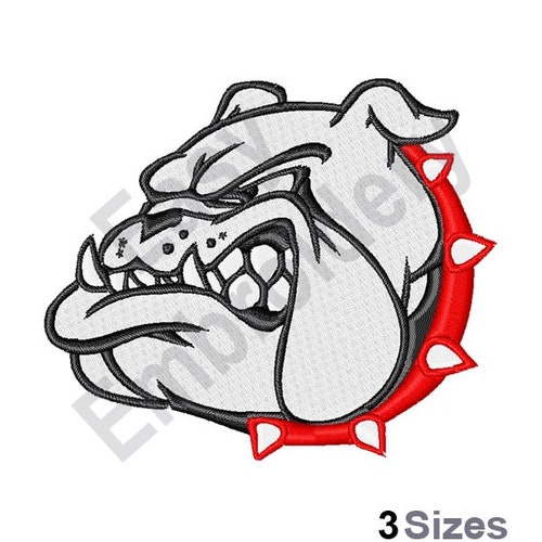 Bulldogs Digital Machine Embroidery Applique Design 6 Sizes - Etsy