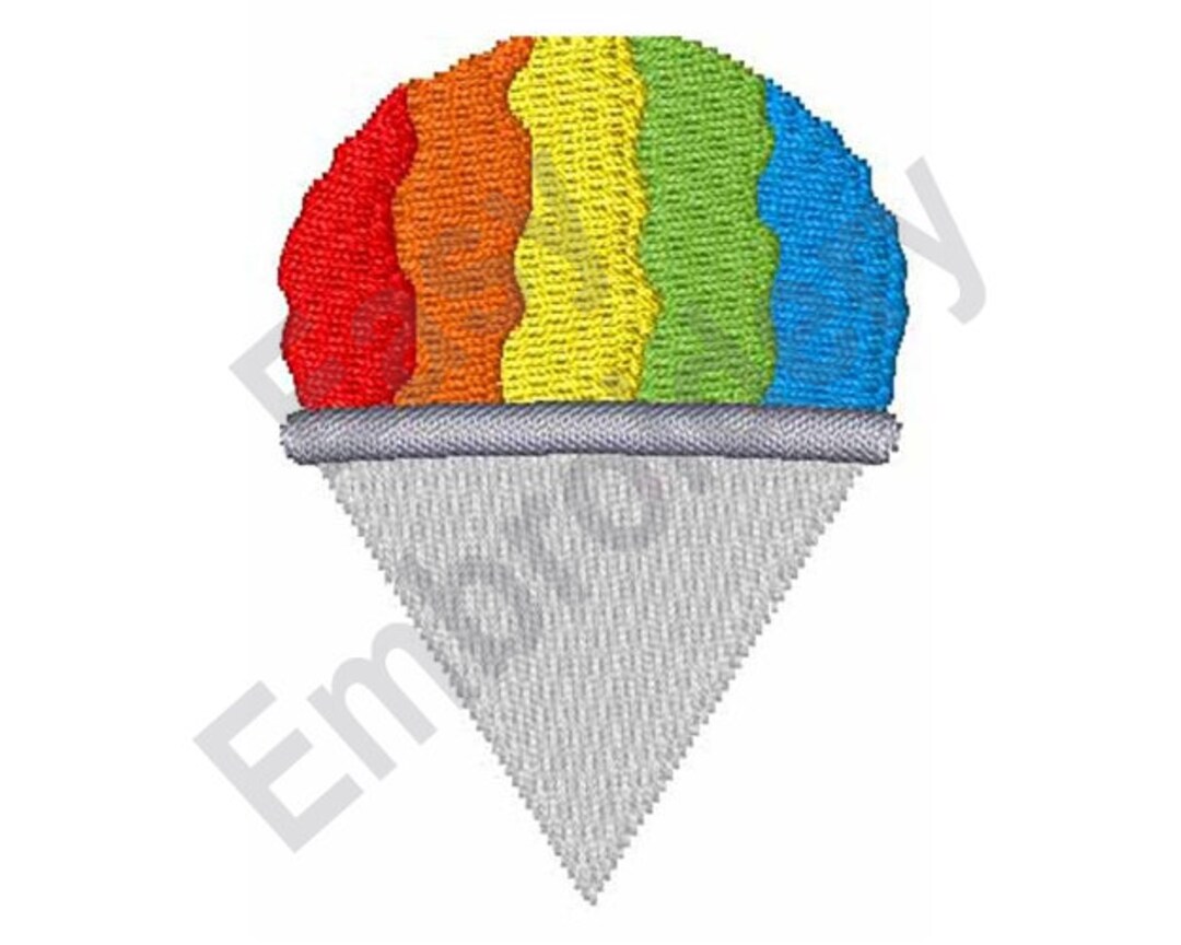 Snow Cone - Machine Embroidery Design - Etsy