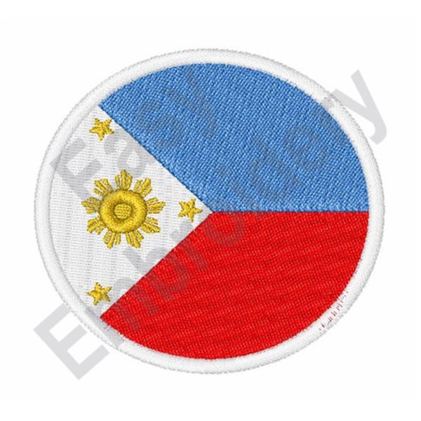 Philippines Flag Embroidery - Etsy