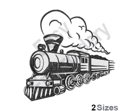 Train Engine Machine Embroidery Design Train Embroidery - Etsy
