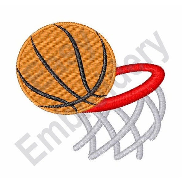 Basketball Embroidery Design - Etsy