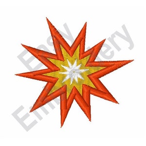 Explosion - Machine Embroidery Design - Etsy