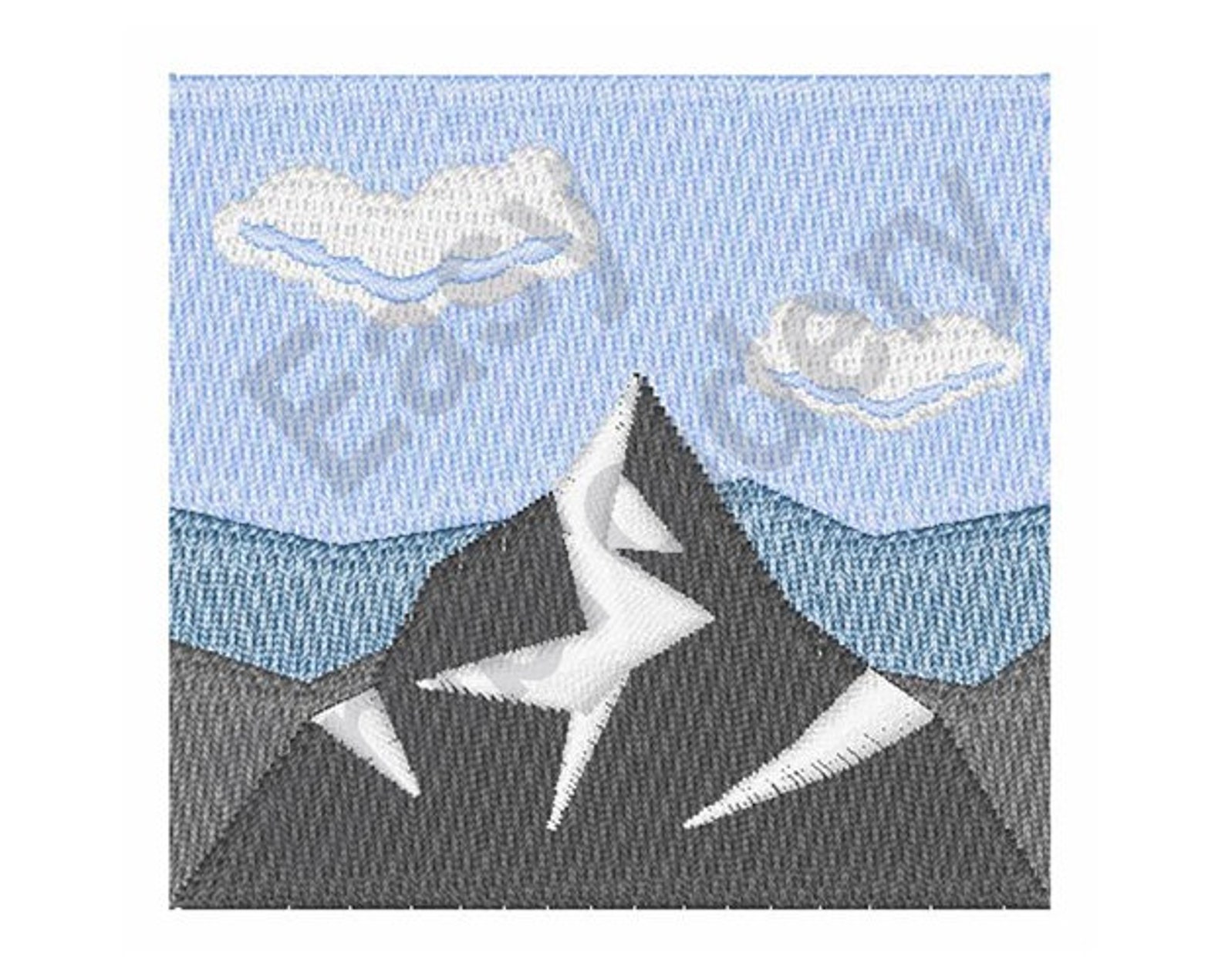 Snow Mountains Machine Embroidery Design - Etsy