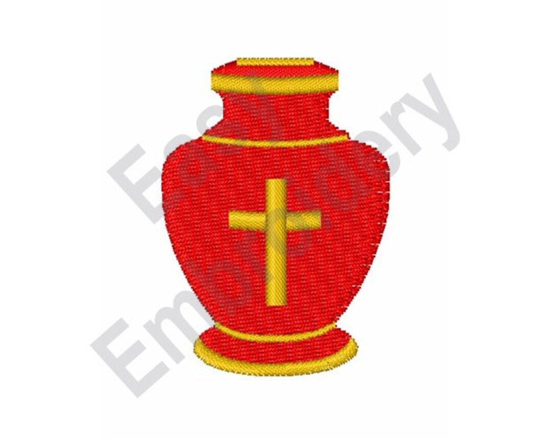Funeral Urn Machine Embroidery Design - Etsy