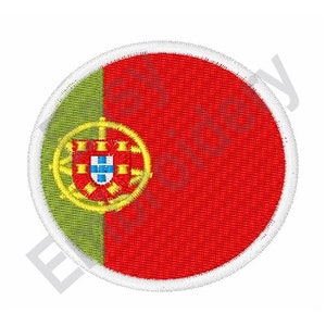 Portugal Flag - Machine Embroidery Design - Etsy