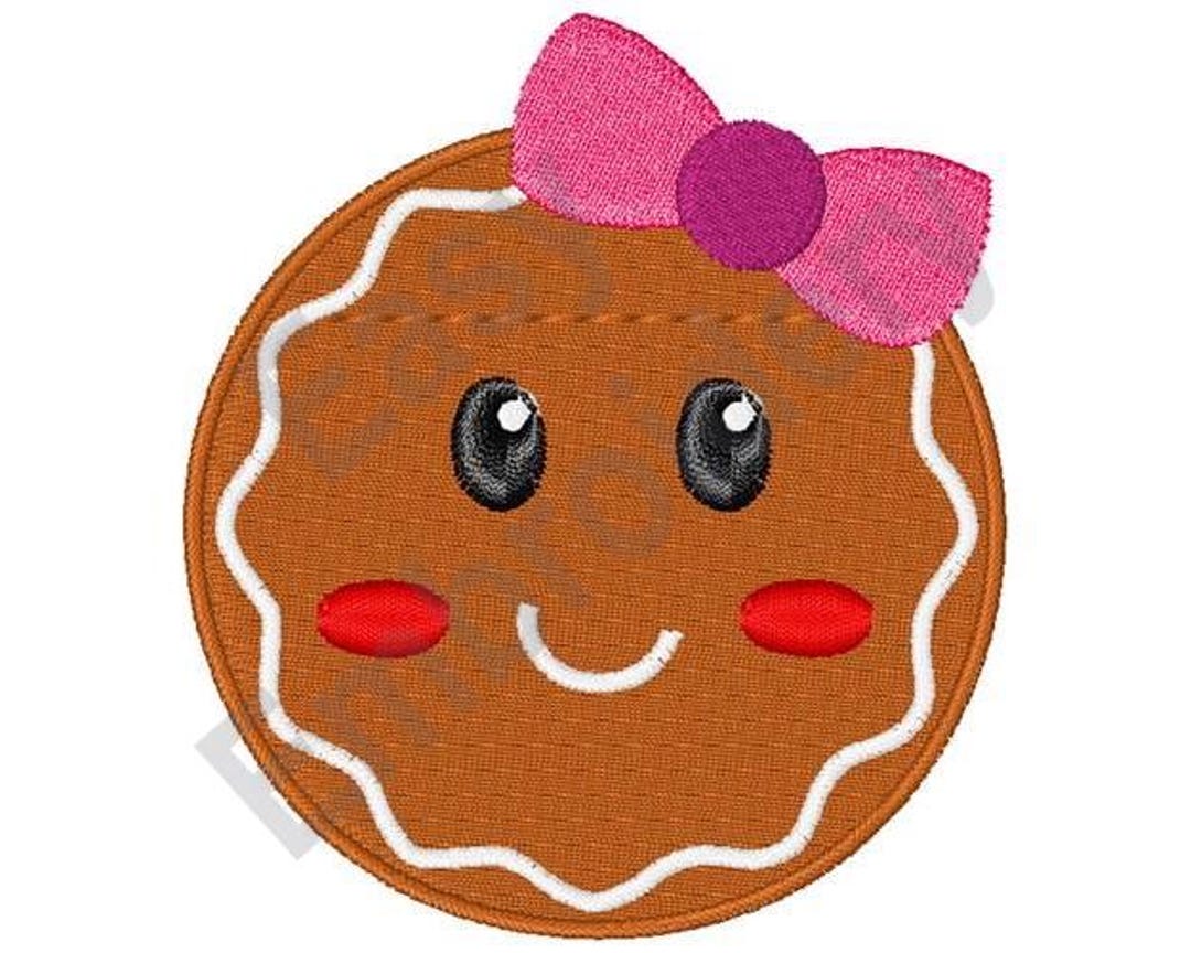 Gingerbread Girl - Machine Embroidery Design - Etsy