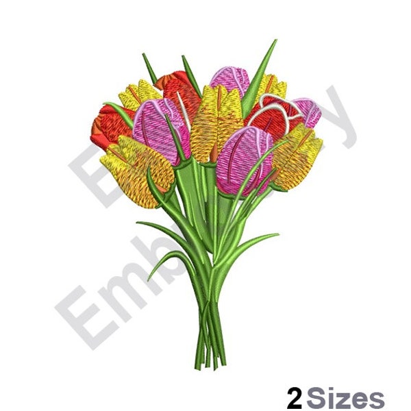 Tulip Embroidery - Etsy
