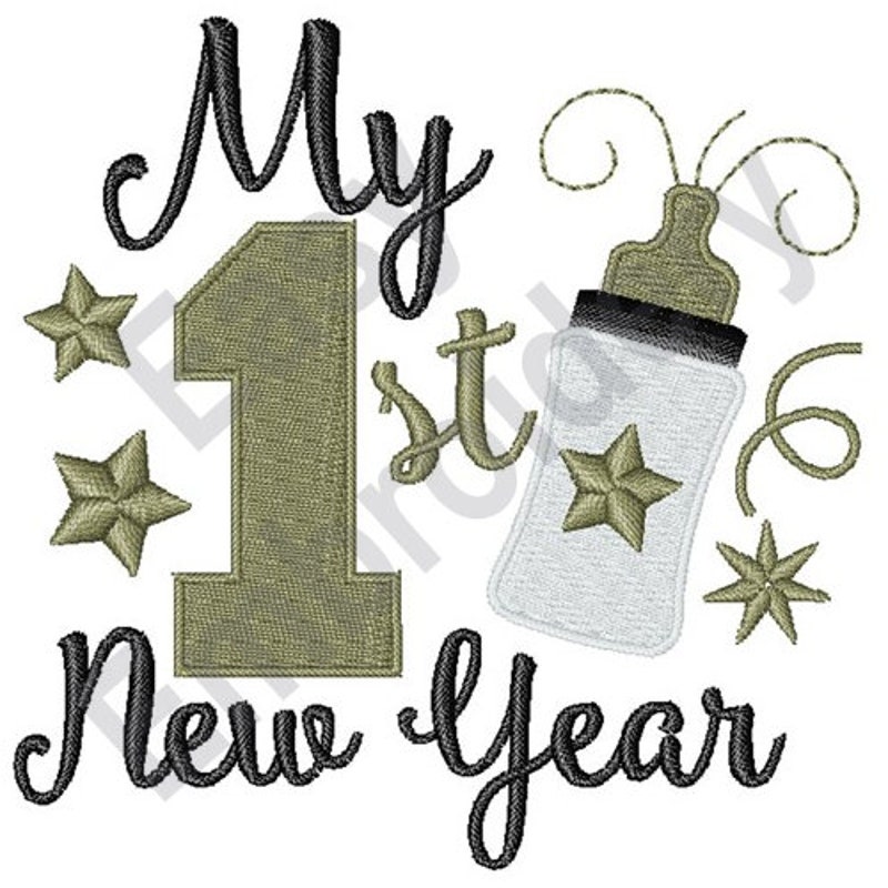 New Year Embroidery - Etsy