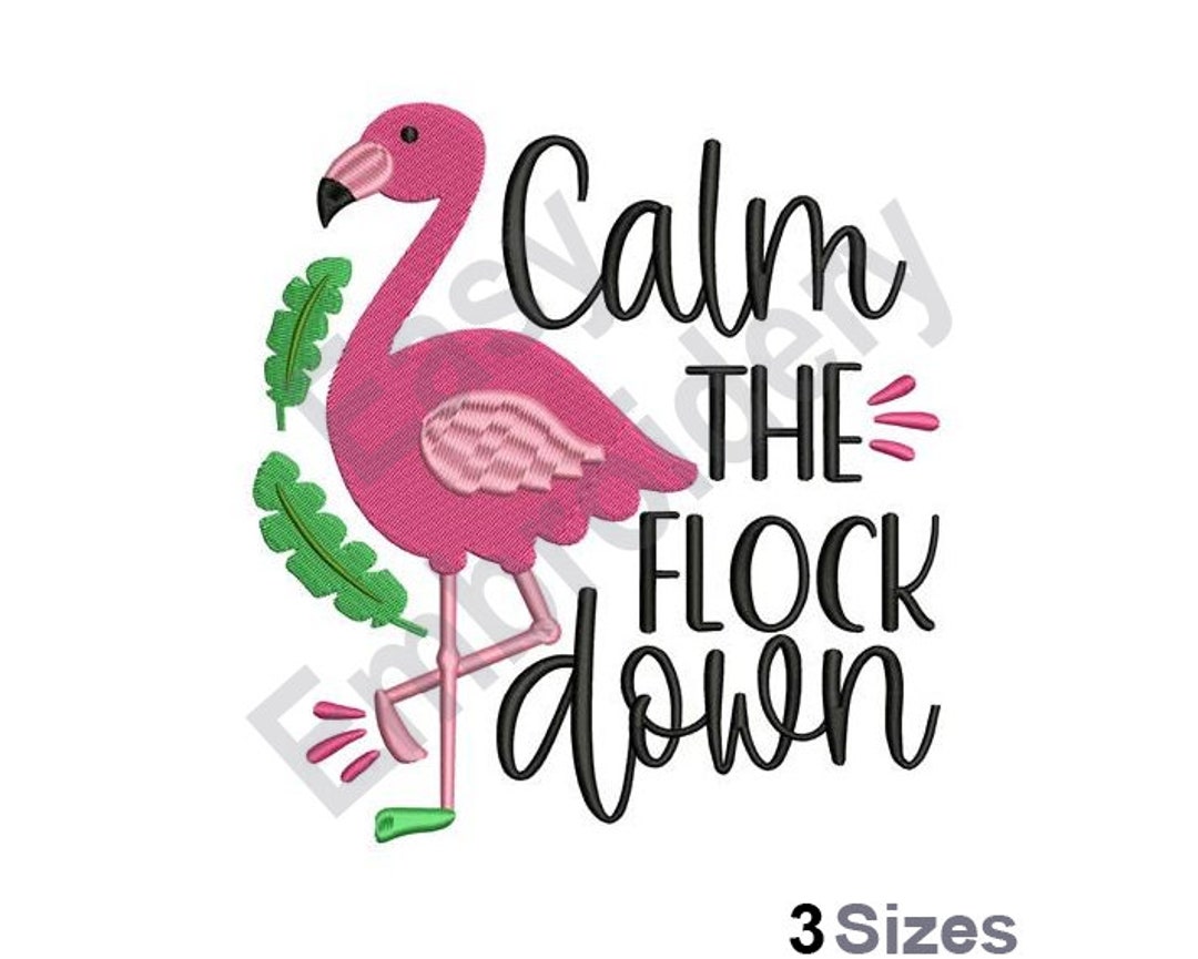 Calm Down - Machine Embroidery Design - 3 Sizes - Etsy