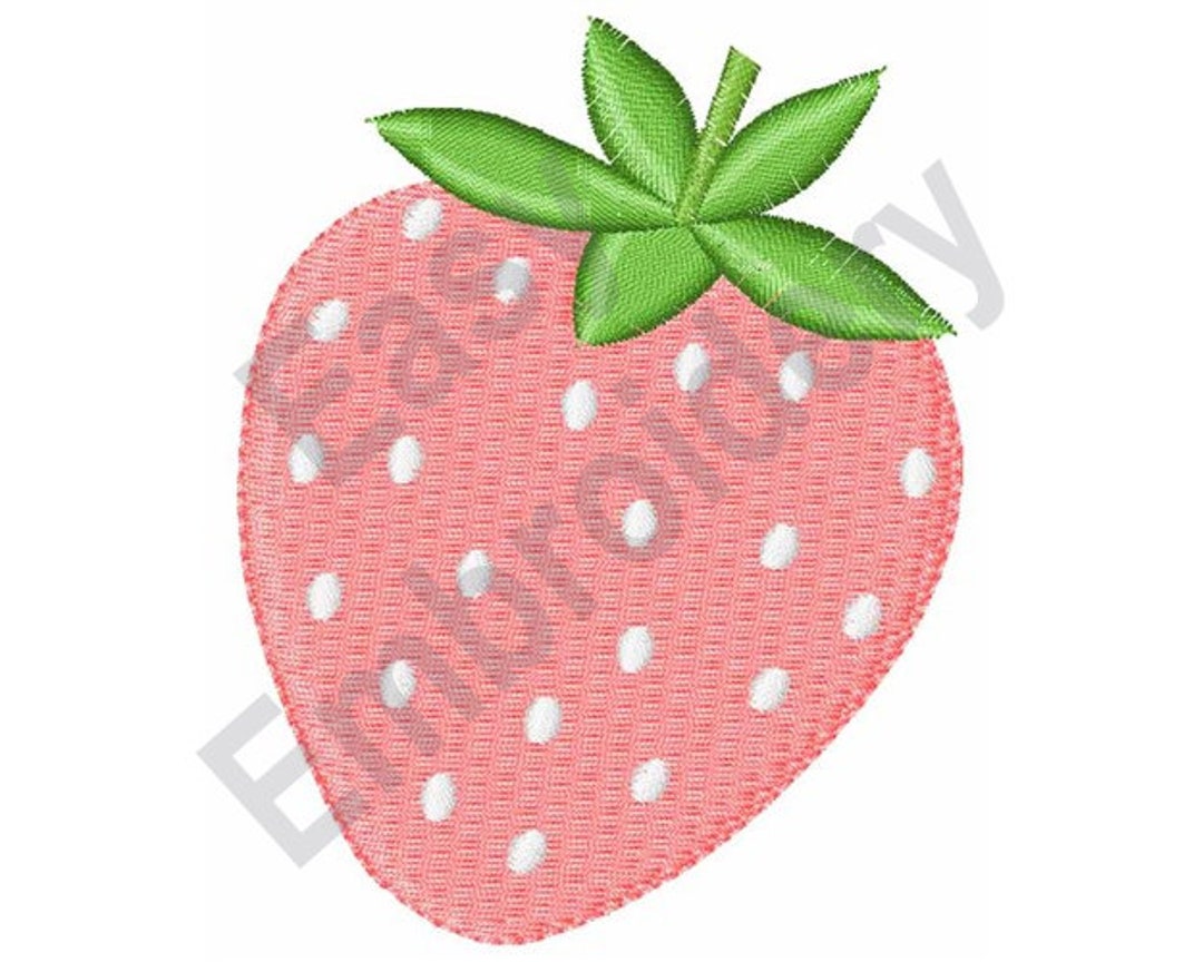 Strawberry - Machine Embroidery Design - Etsy