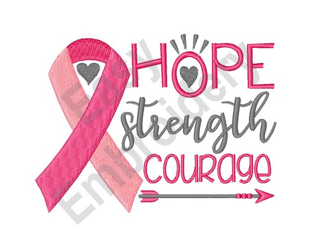 Breast Cancer Hope - Machine Embroidery Design, Cancer Awareness ...