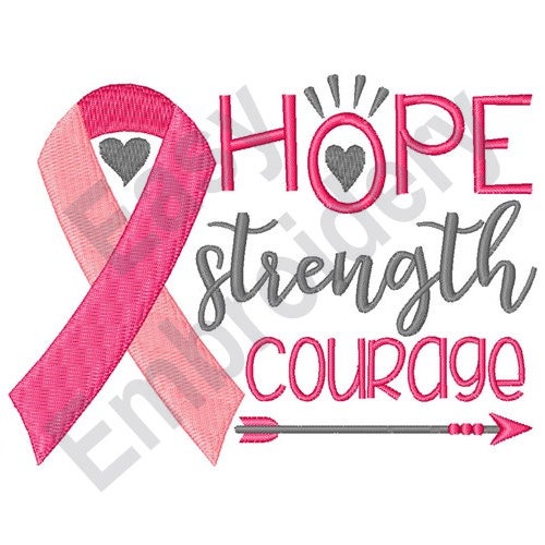 Breast Cancer Hope Machine Embroidery Design Cancer - Etsy
