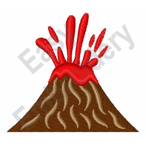 Volcano - Machine Embroidery Design - Etsy