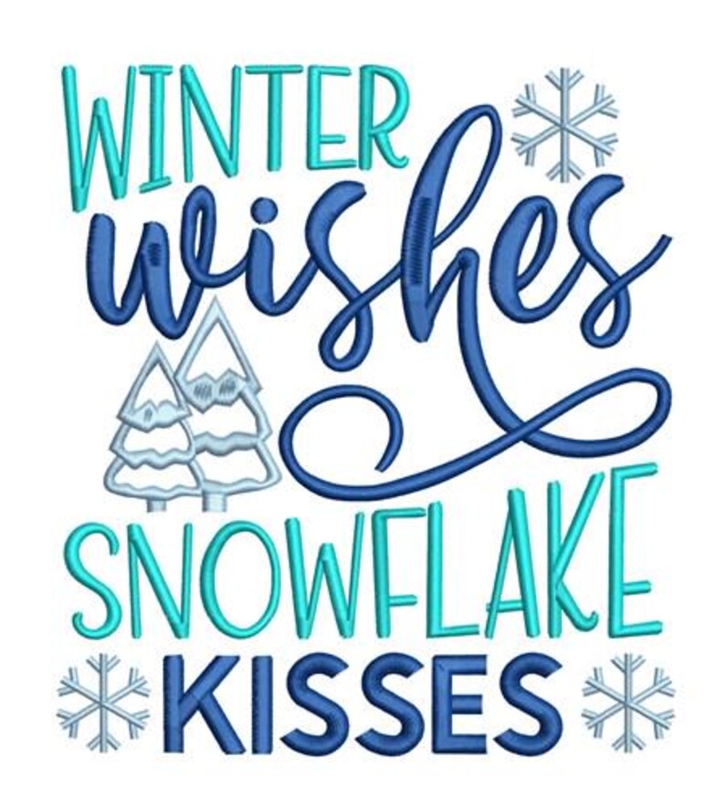 Winter Wishes (10 Designs) - Machine Embroidery Bundle - Etsy