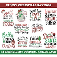 Merry Christmas Embroidery Design, Formats Dst Exp Jef Pes Vp3 ...