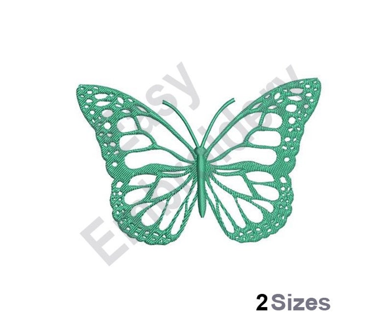 Pretty Butterfly Outline - Machine Embroidery Design - 2 Sizes - Etsy