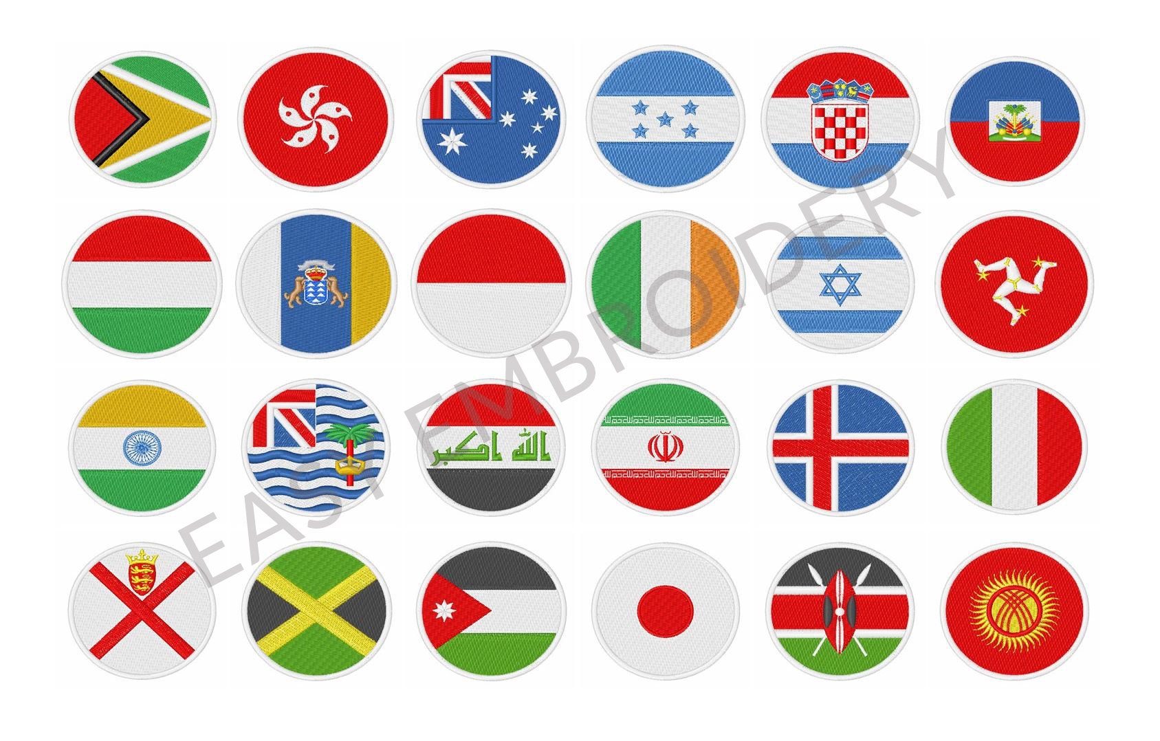 Flags Embroidery Designs Set 254 Flag Embroidery Patterns - Etsy UK
