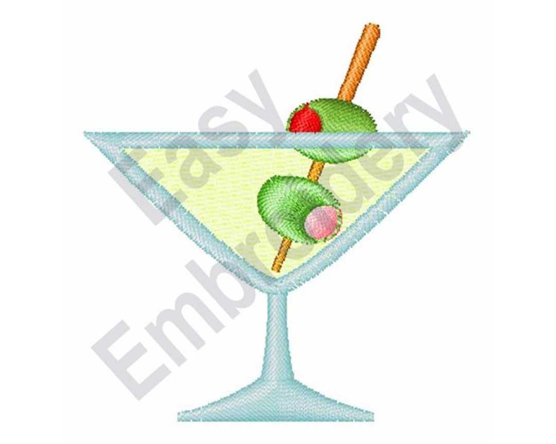 Martini - Machine Embroidery Design - Etsy