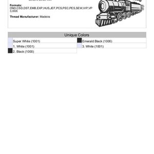 Train Engine - Machine Embroidery Design, Train Embroidery - Etsy