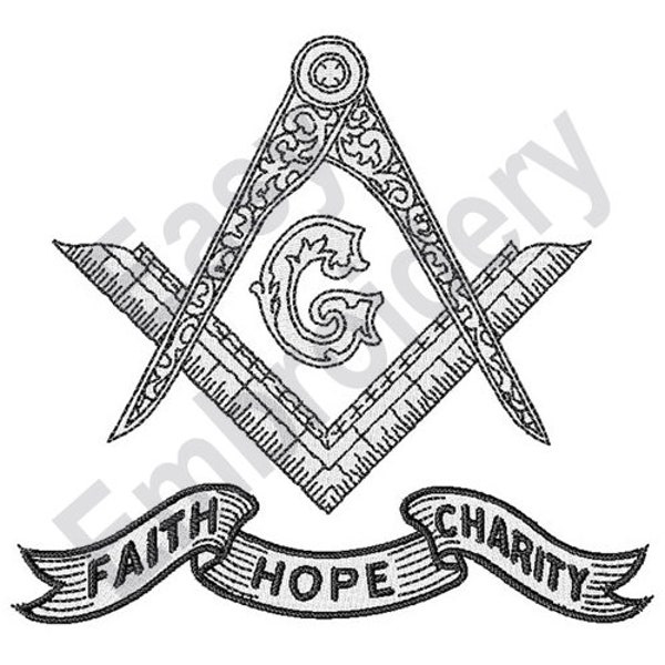 Masonic Embroidery Design Etsy