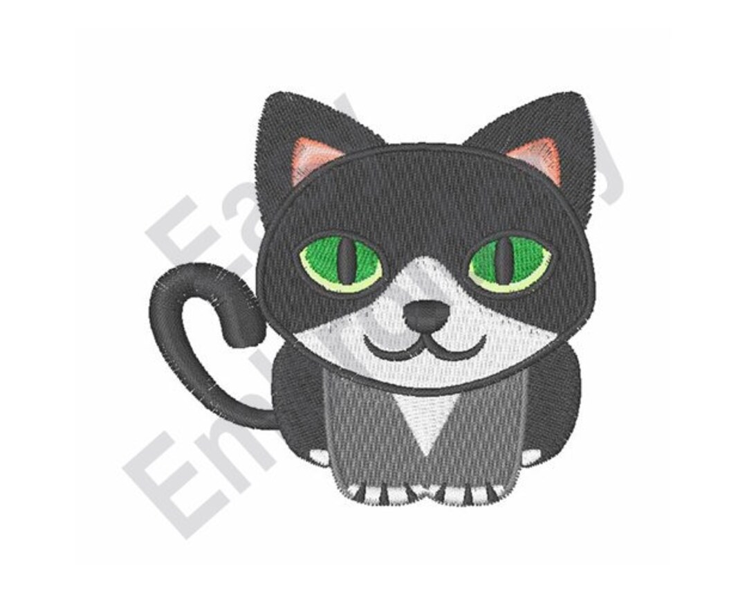 Kitty Cat - Machine Embroidery Design - Etsy