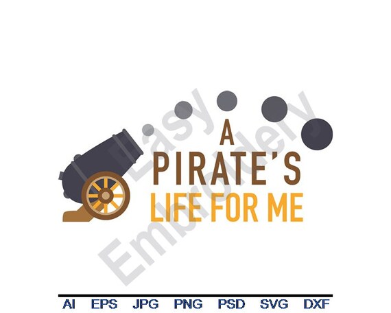 A Pirates Life Svg Dxf Eps Png Jpg Vector Art Clipart | Etsy