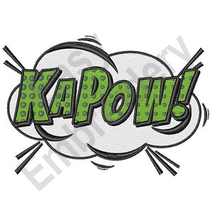 Kapow! - Machine Embroidery Design - Etsy